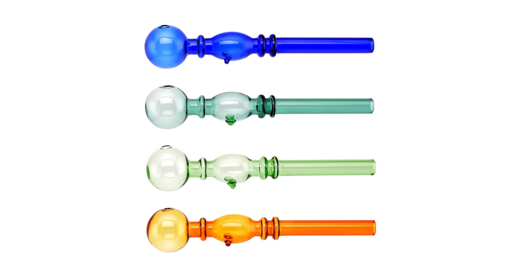Mini Üveg Pipa -buzogány, vegyes színekben